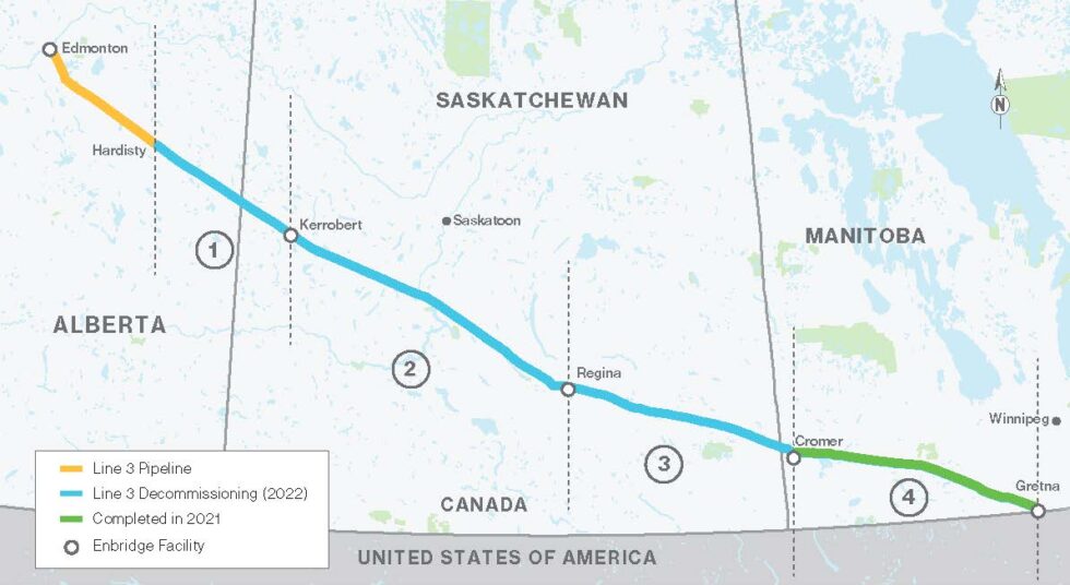 Enbridge is literally cutting up old Line 3, getting to the last stages ...